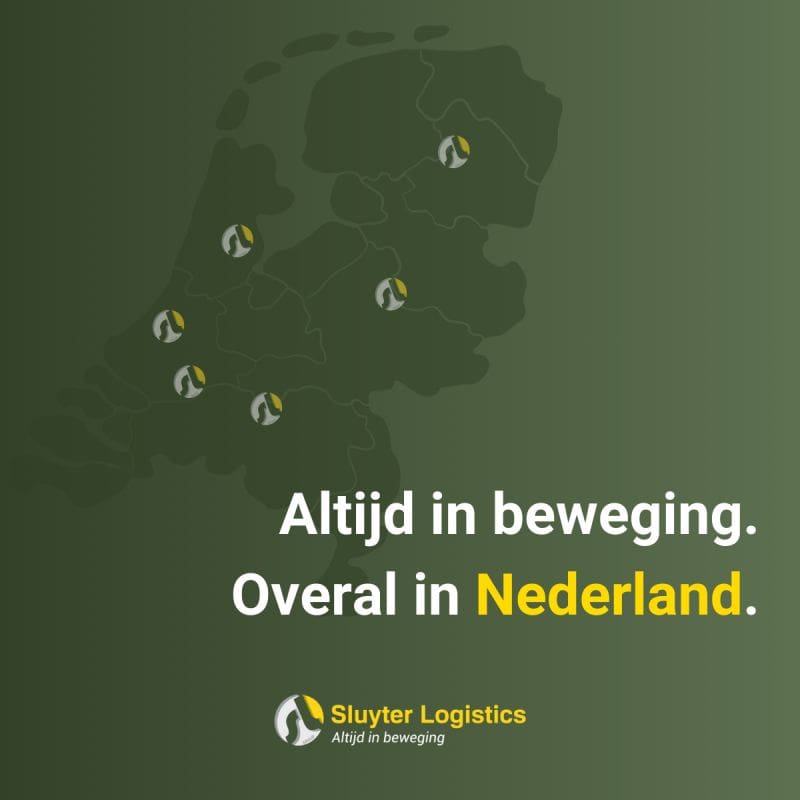 Altijd dichtbij, overal in Nederland | Sluyter Logistics